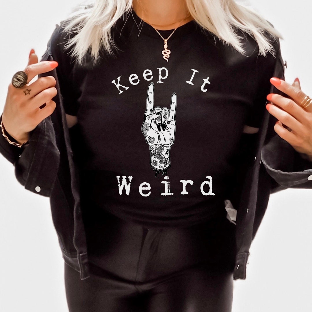 Keep It Weird Short Sleeve Tee, Morbid Fan Shirt, Hey Weirdos Shirt ...