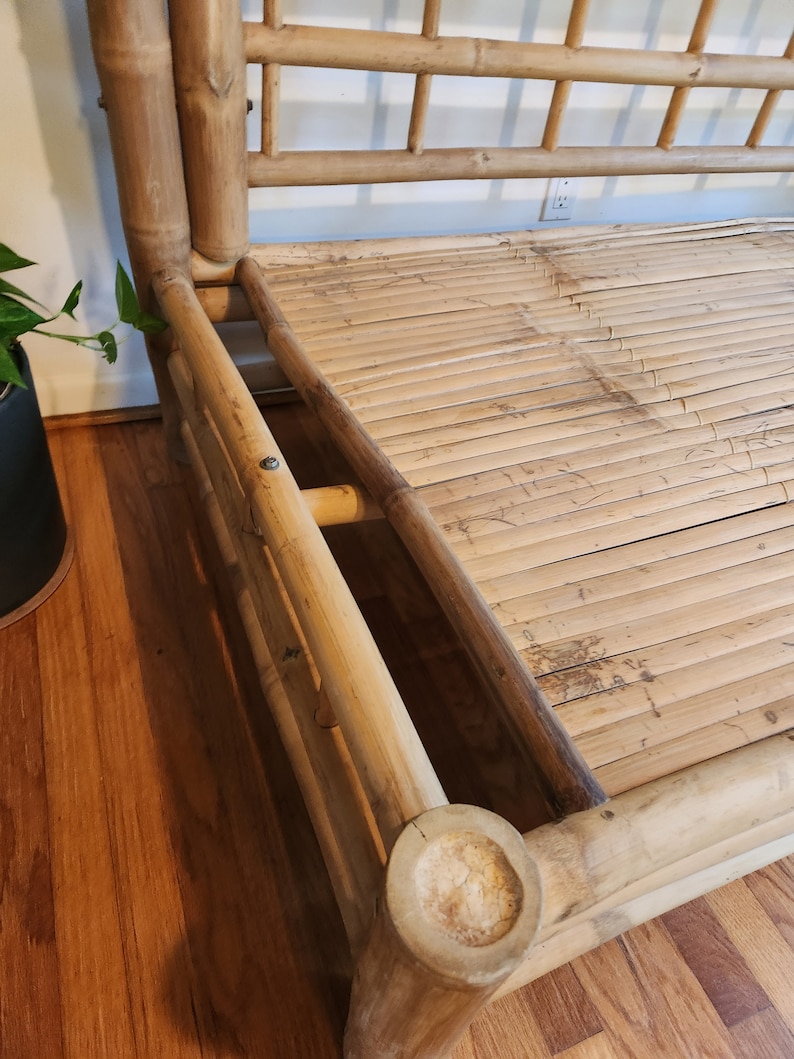 Handmade Bamboo Daybed, a Sanctuary of Tranquility Created With Skilled ...