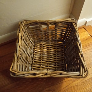 Vintage Wicker Storage Basket Handmade Kitchen Fruit Basket - Etsy