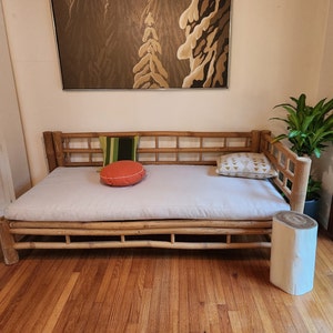 Handmade Bamboo Daybed, a Sanctuary of Tranquility Created With Skilled ...