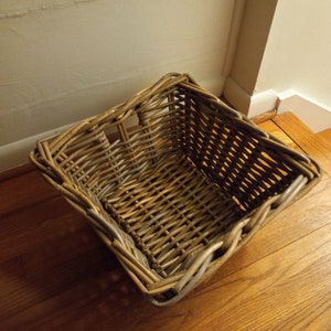 Vintage Wicker Storage Basket Handmade Kitchen Fruit Basket - Etsy