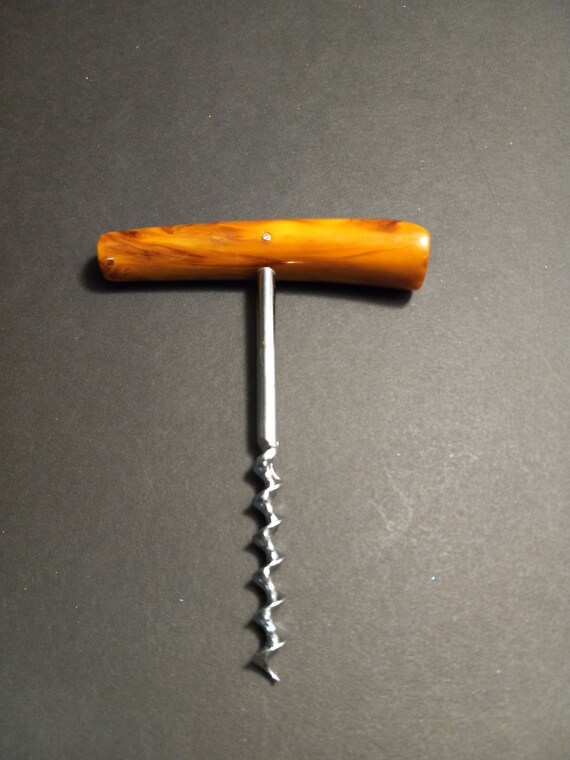 Vintage Mid Century Bakelite Corkscrew | Etsy