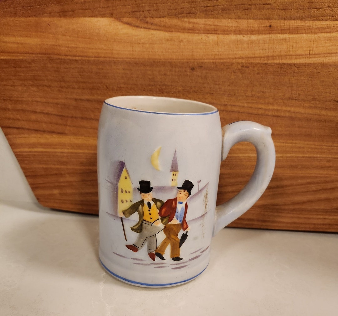 Vintage Japanese Beer Mug ,hand Painted - Etsy