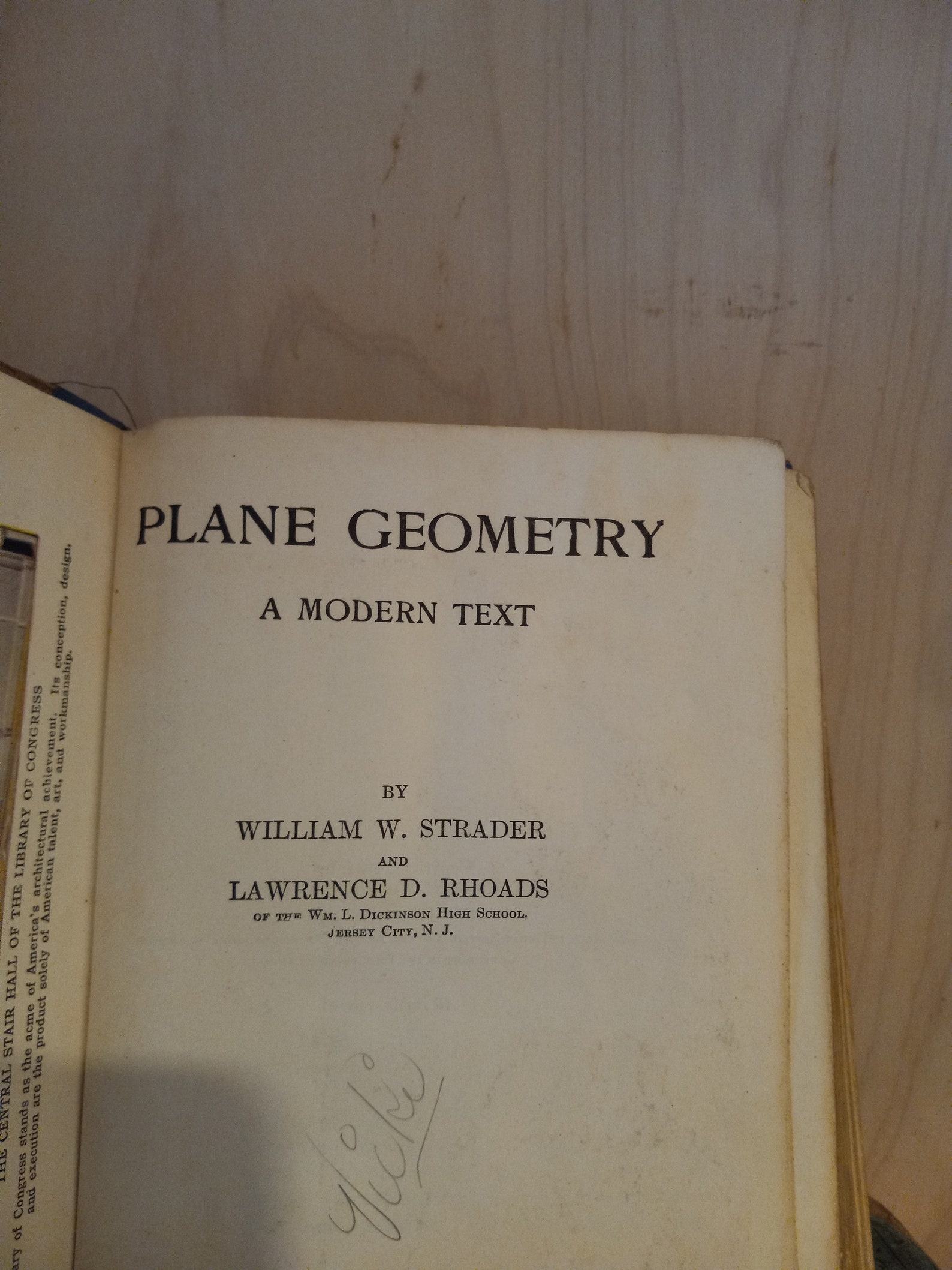 Plane Geometry: A Modern Text [hardcover] by Strader, William W ...