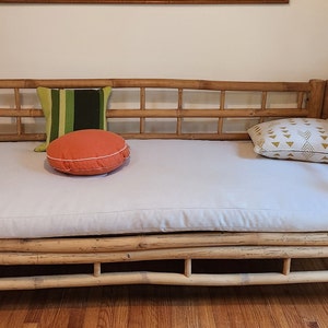 Handmade Bamboo Daybed, a Sanctuary of Tranquility Created With Skilled ...