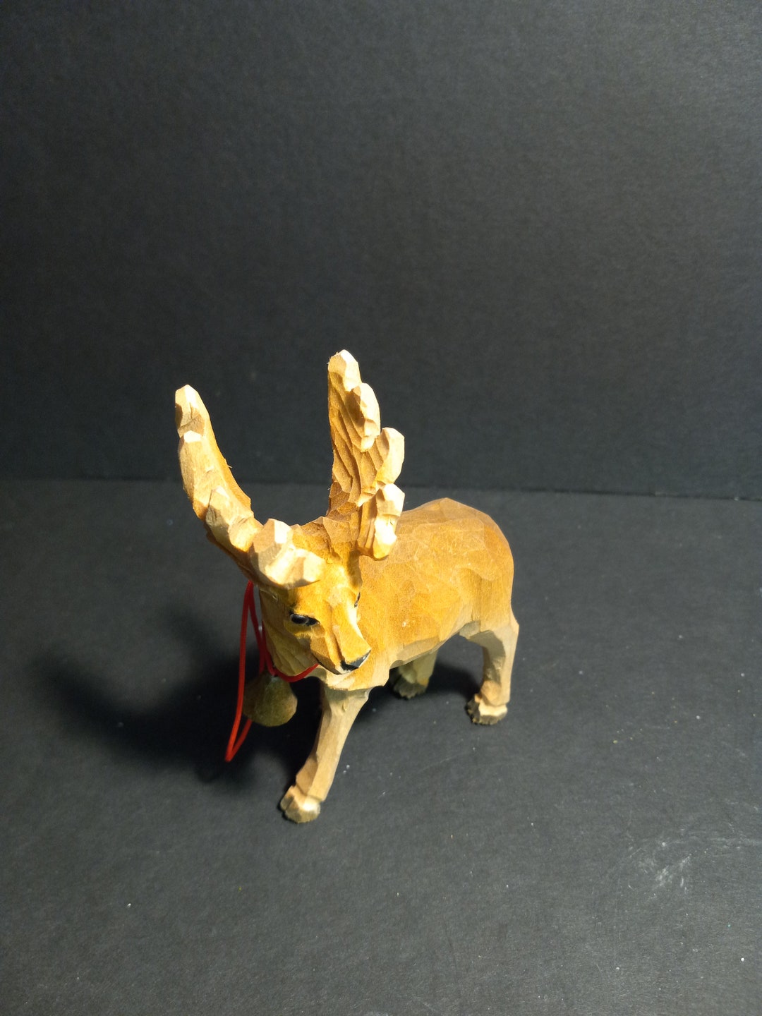 Elk Figurine Hand Carver Vintage 3 X 4.5 - Etsy