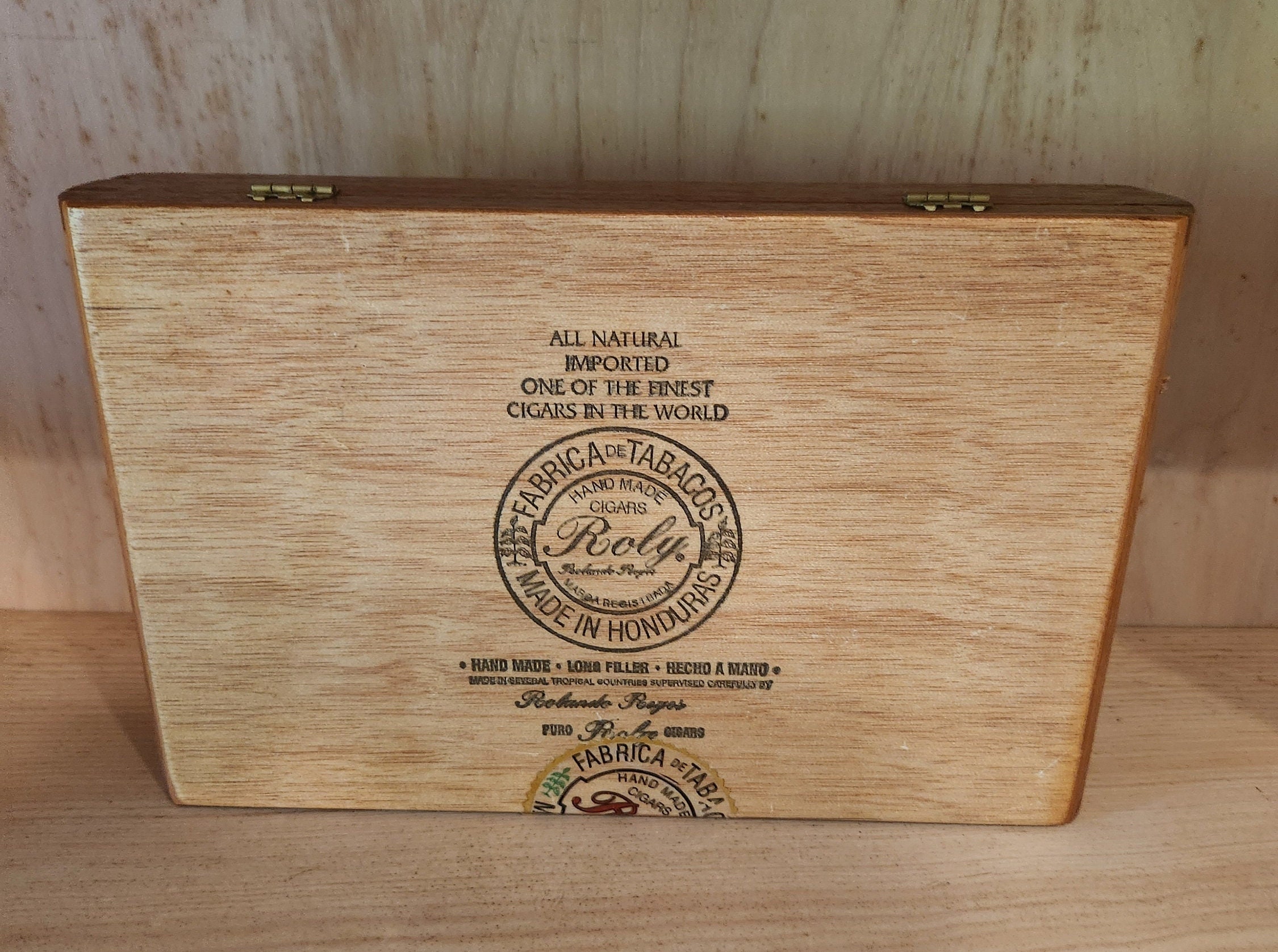 Travel Cigar Humidor Empty Cigar Box Roly Honduras - Etsy