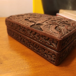 An Antique Chinese Carved Cinnabar Box is a Treasure Steeped in History ...
