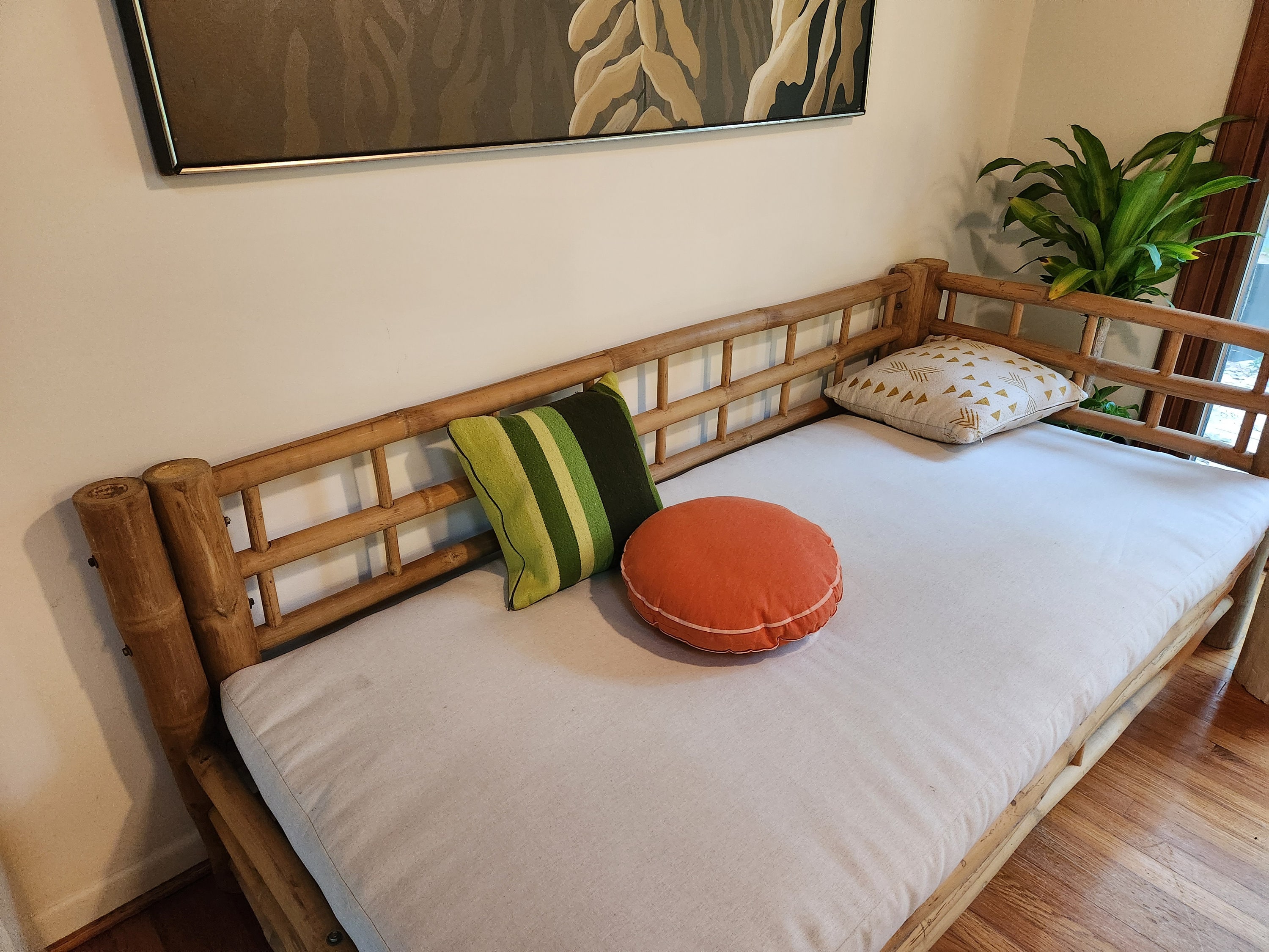 Handmade Bamboo Daybed, a Sanctuary of Tranquility Created With Skilled ...