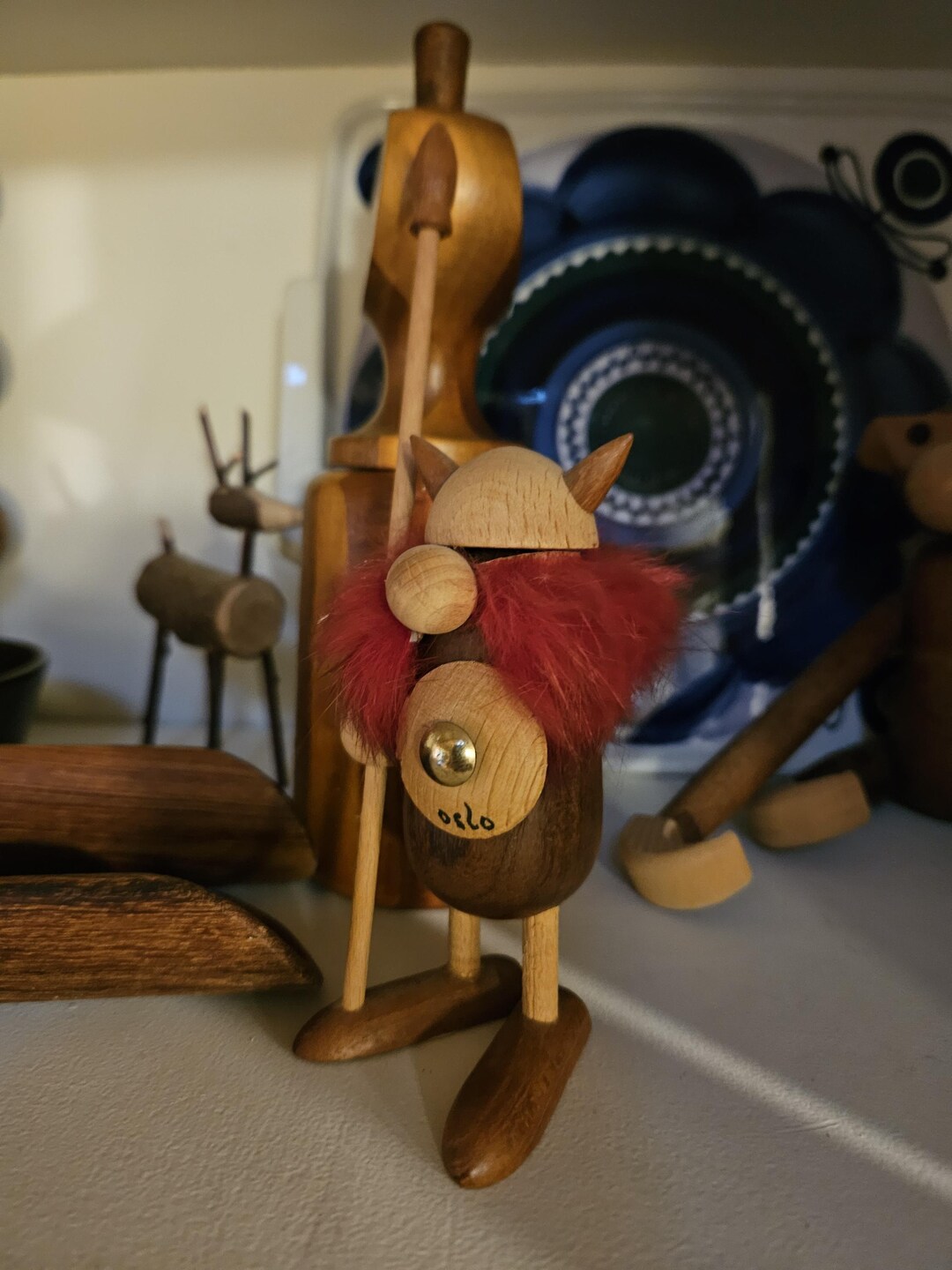 Vintage Norwegian Teak Viking Fur Beard Mid Century - Etsy