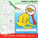 Animal Symbiosis Coloring - Etsy