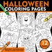 Halloween Coloring Pages: 12 Printable Kids Activity Sheets (PDF) - Etsy