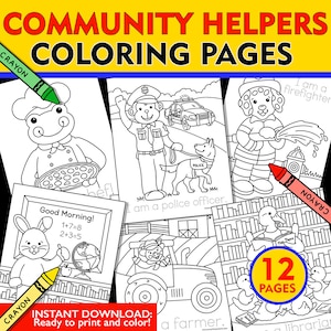 Community Helpers Coloring Pages, Community Helpers Coloring Sheet ...