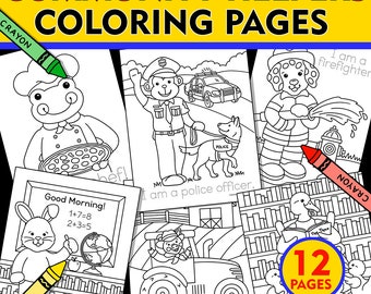 Community Helpers Coloring Pages, Community Helpers Coloring, Coloring ...