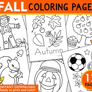 Fall Coloring Pages, Autumn Coloring Pages, Autumn Coloring Sheets ...