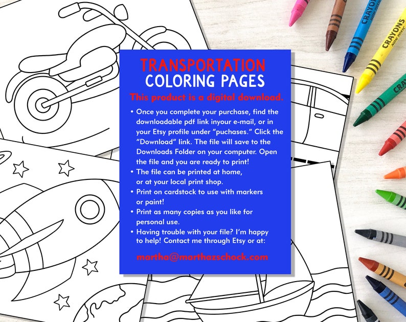 Transportation Coloring Pages, Things That Go Coloring Pages ...