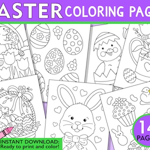 Easter Coloring Pages, Kids Easter Coloring Pages, Easter Coloring ...
