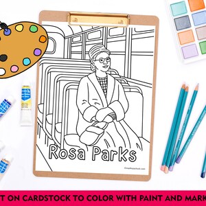Black History Month Coloring Pages: African American Leaders (PDF ...