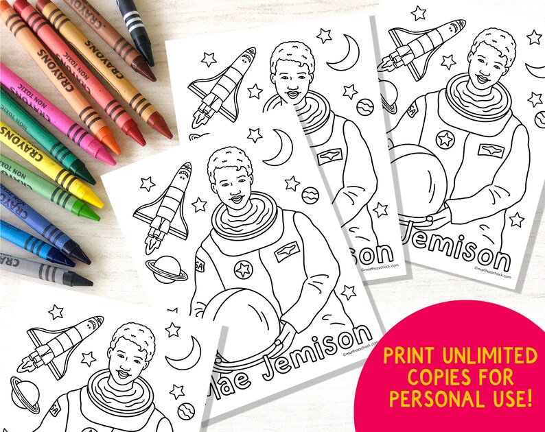 Black History Month Coloring Pages: African American Leaders (PDF ...