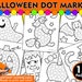 Halloween Dot Marker Coloring Pages: Fine Motor Activity (PDF) - Etsy