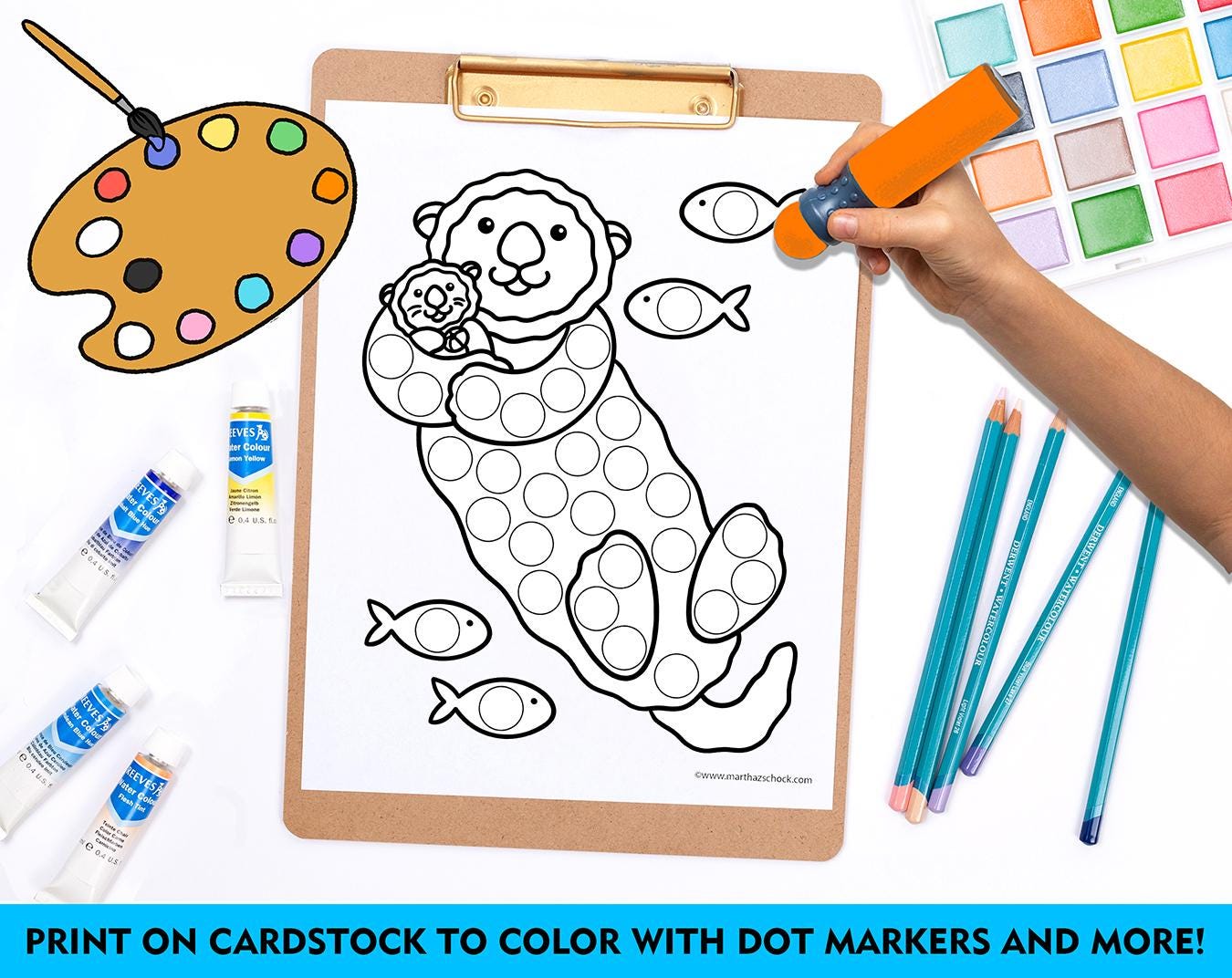 Ocean Dot Marker Coloring Pages: Under the Sea Activity (PDF Download ...