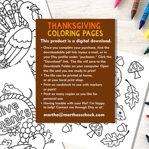 Thanksgiving Coloring Pages: 12 Printable Fall Activity Sheets (PDF) - Etsy