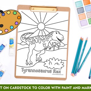 Dinosaur Coloring Pages: 12 Printable Dinosaur Illustrations (PDF) - Etsy