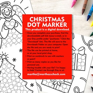 Christmas Dot Marker Printable, Christmas Do a Dot Activity, Dot Marker ...