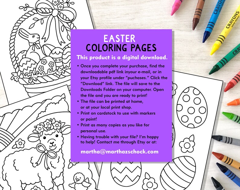 Easter Coloring Pages, Kids Easter Coloring Pages, Easter Coloring ...