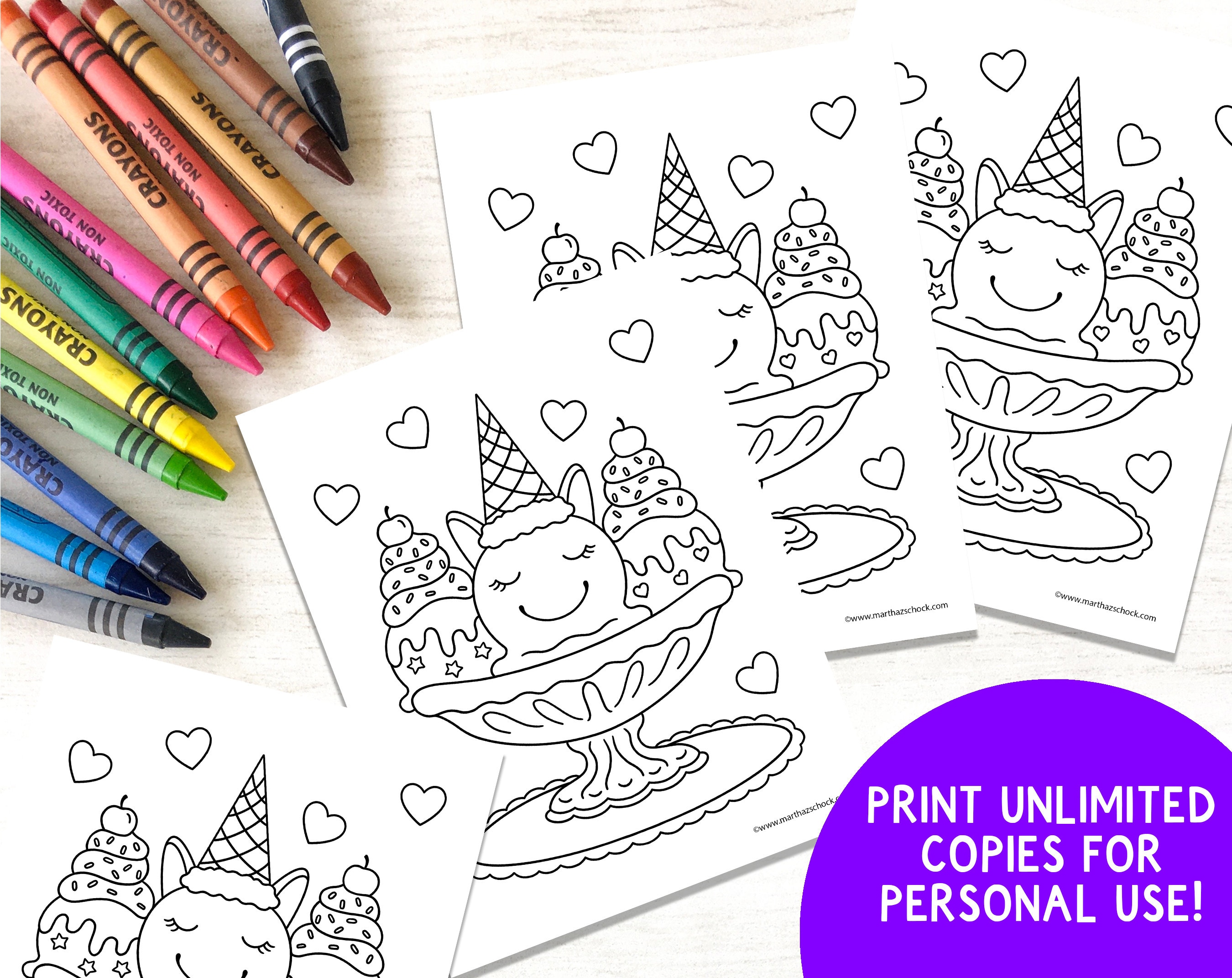 Unicorn Coloring Pages: Magical Illustrations for Kids (PDF Download ...