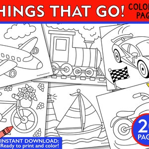 Transportation Coloring Pages, Things That Go Coloring Pages ...