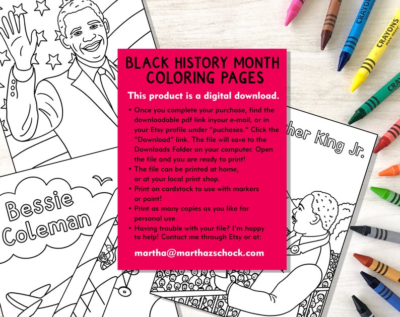 Black History Month Coloring Pages, African American History Coloring ...
