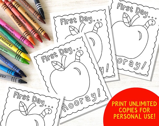 Back to School Coloring Pages, First Day of School Coloring Pages, Back ...
