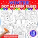 Winter Dot Marker Printable, Winter Do a Dot Activity, Dot Marker Fine ...