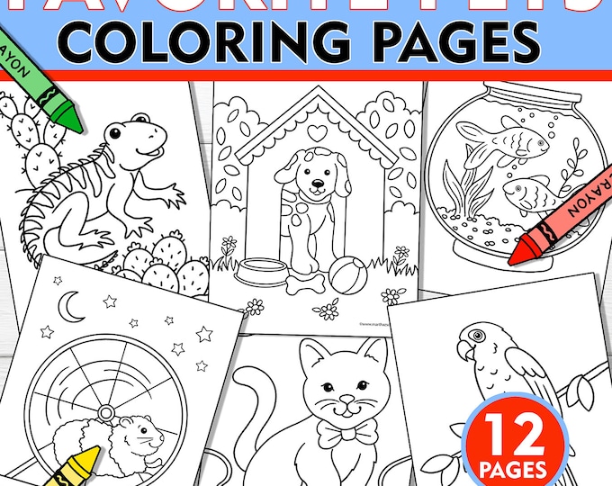 Custom Pet Coloring Pages - Custom Pet Portraits - Coloring Page ...
