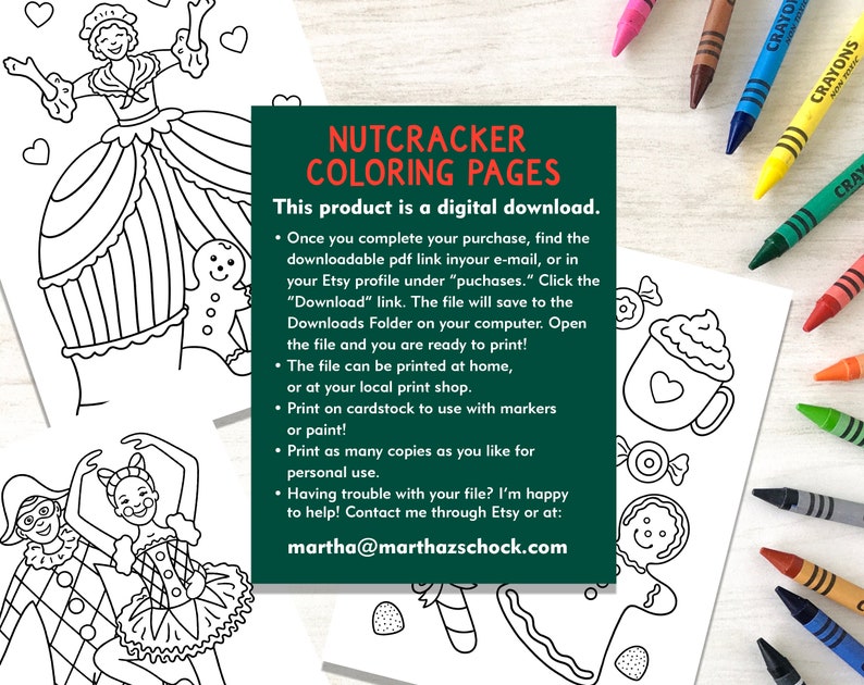 The Nutcracker Coloring Pages, Printable Coloring Pages for Kids ...