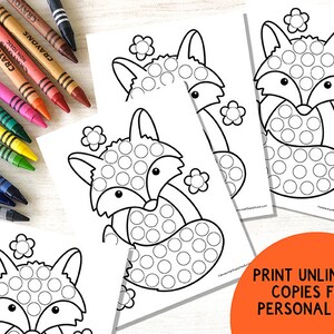 Fall Dot Marker Activity: Fine Motor Coloring Pages (PDF Download) - Etsy