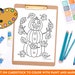 Pumpkin Coloring Pages: Fall Harvest Activity (PDF Download) - Etsy