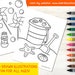 Summer Coloring Pages: 12 Fun Printable Illustrations (PDF) - Etsy
