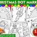 Christmas Dot Marker Printable, Christmas Do a Dot Activity, Dot Marker ...