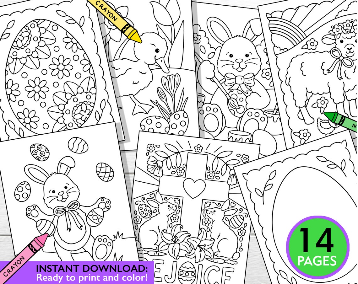 Easter Coloring Pages, Kids Easter Coloring Pages, Easter Coloring ...