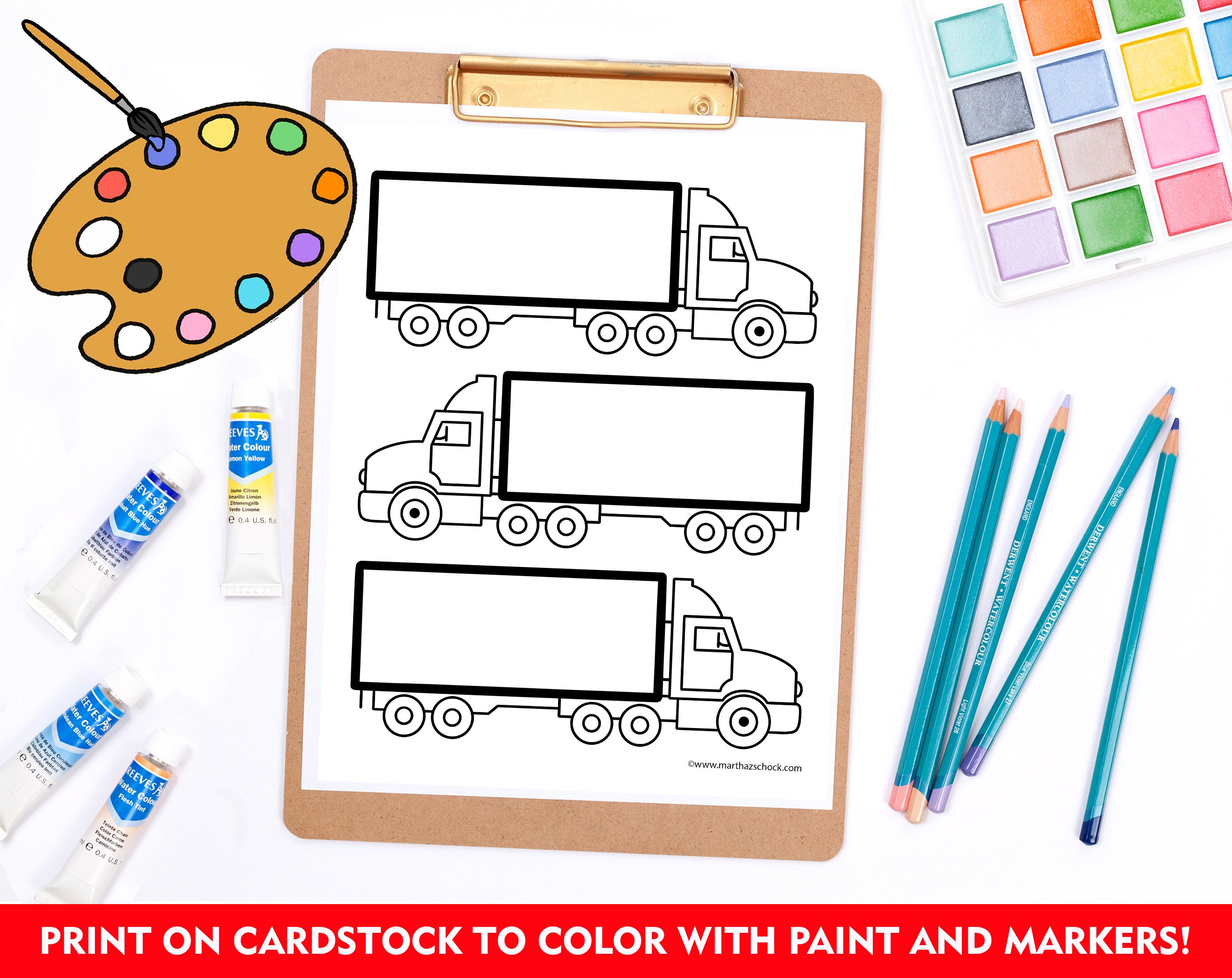 Shapes Coloring Pages: 25 Printable Basic Shape Illustrations (PDF ...