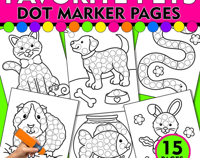 Fall Dot Marker Printable, Fall Do a Dot Activity, Dot Marker Coloring ...