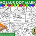 Dinosaur Dot Marker Coloring Pages: Fine Motor Activity (PDF Download ...