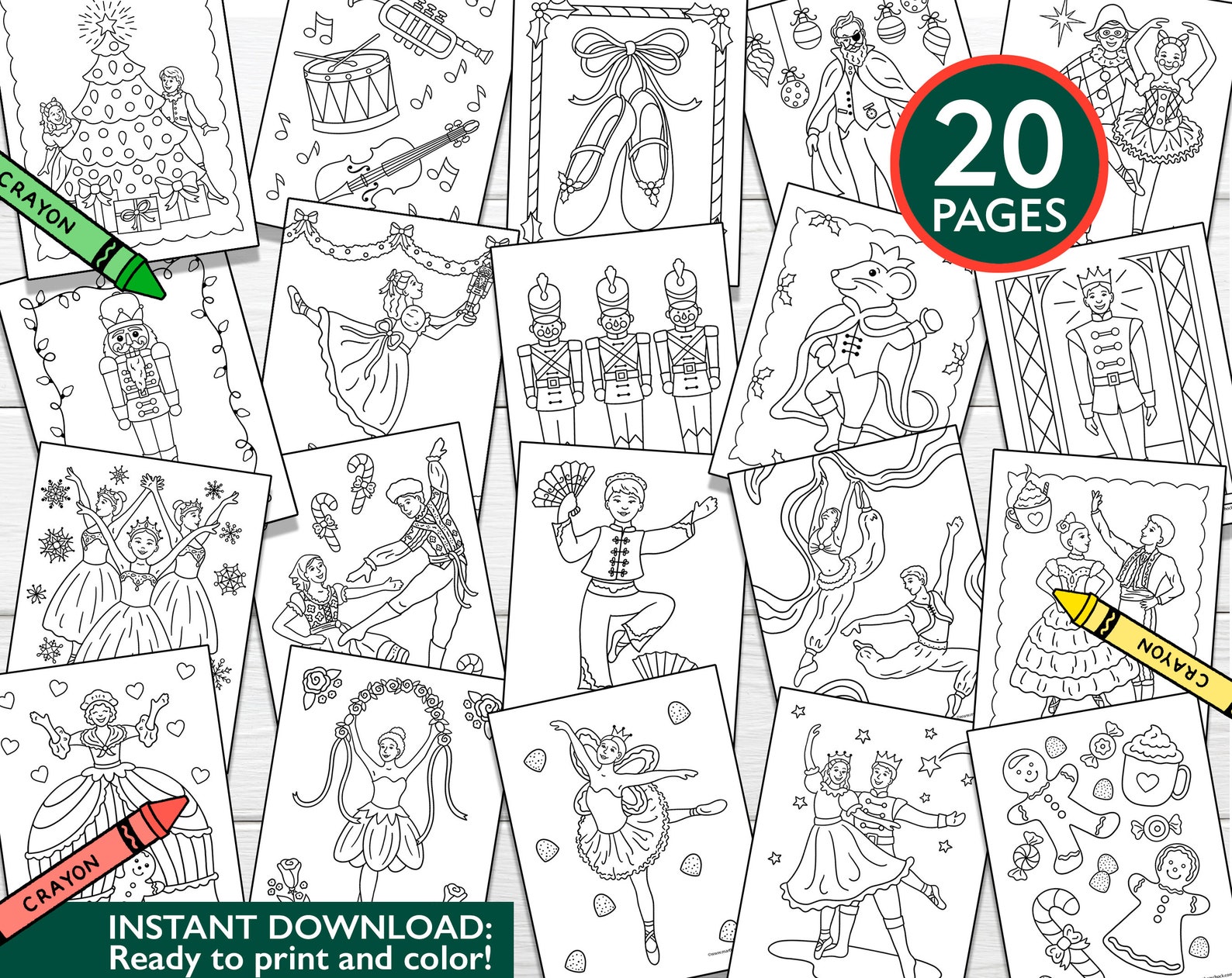 The Nutcracker Coloring Pages, Printable Coloring Pages for Kids ...