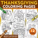 Thanksgiving Coloring Pages: 12 Printable Fall Activity Sheets (PDF) - Etsy