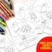 Farm Animal Coloring Pages: Kids Printable Activity (PDF) - Etsy