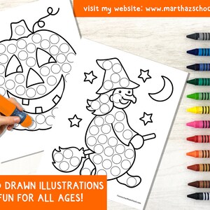 Halloween Dot Marker Printable, Halloween Do a Dot Fine Motor Activity ...