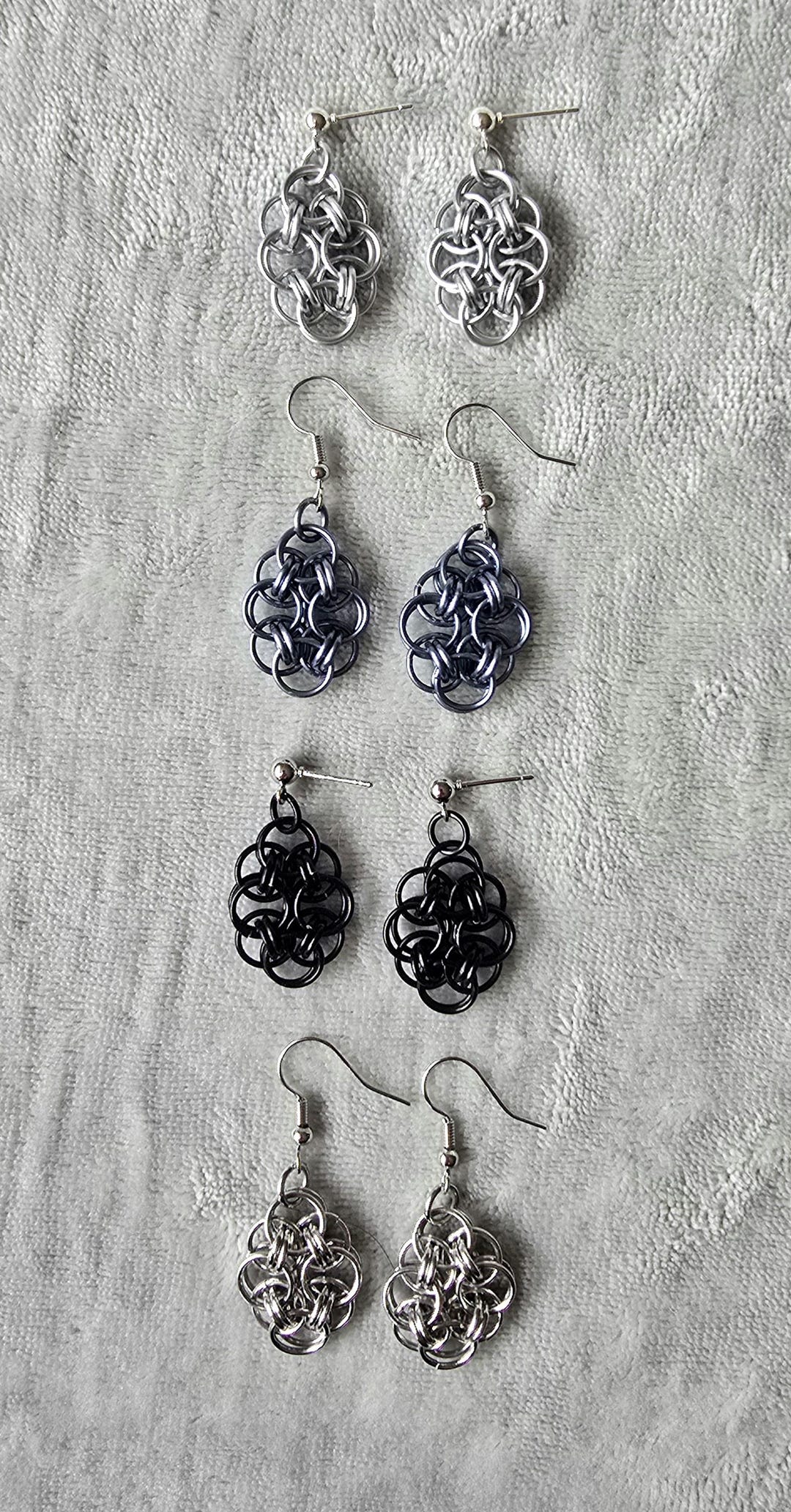 Helm Weave Earrings - Anodized Aluminum - Etsy