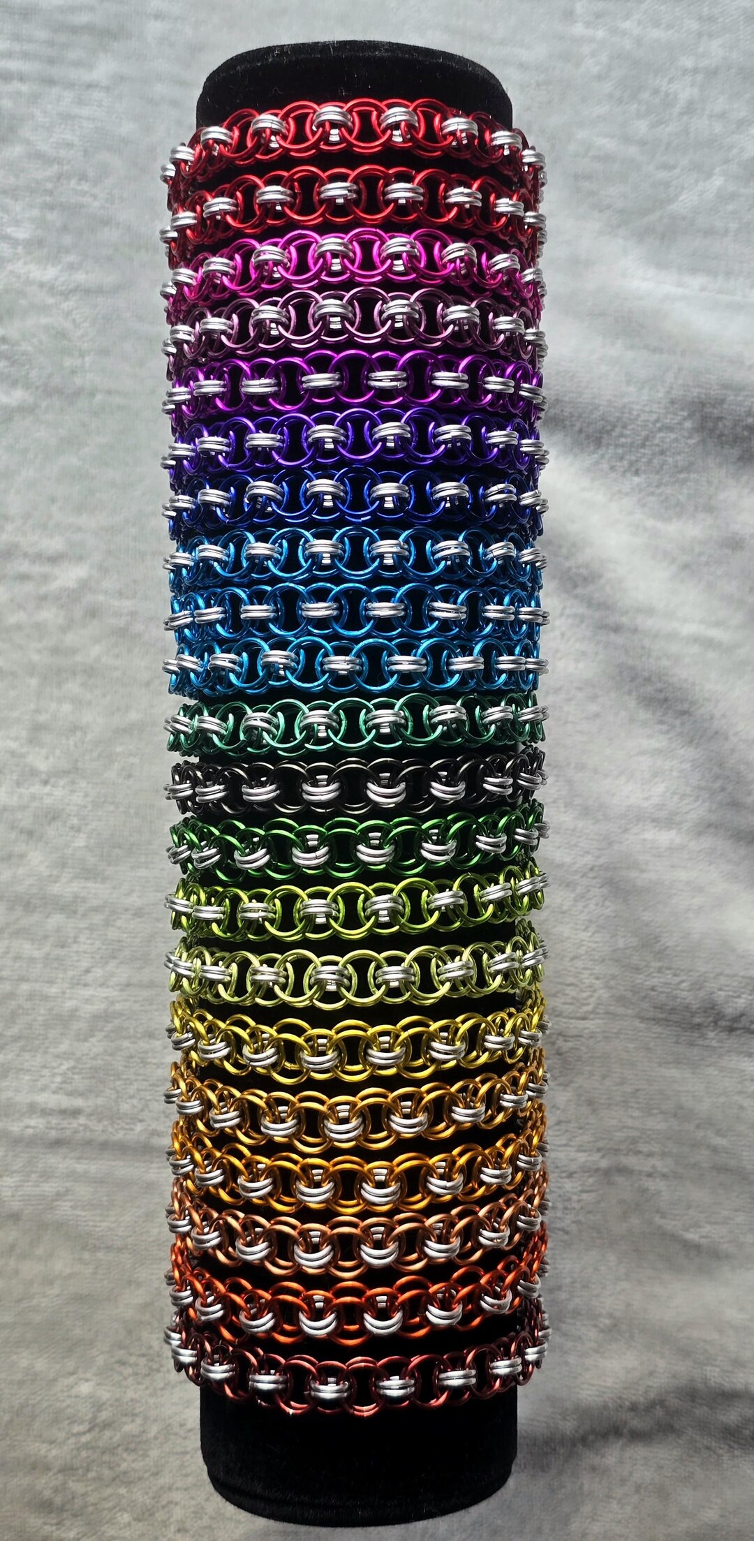 Helm Weave Bracelet - Anodized Aluminum (colored) - Etsy